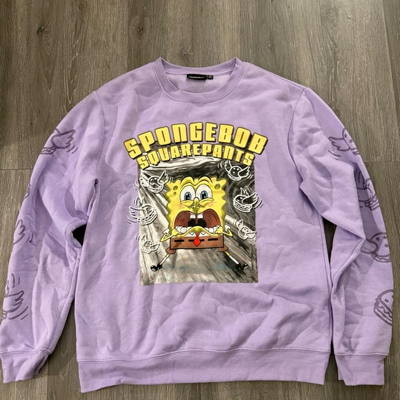 Nickelodeon | Sweaters | Nickelodeon Spongebob Squarepants Lavender ...